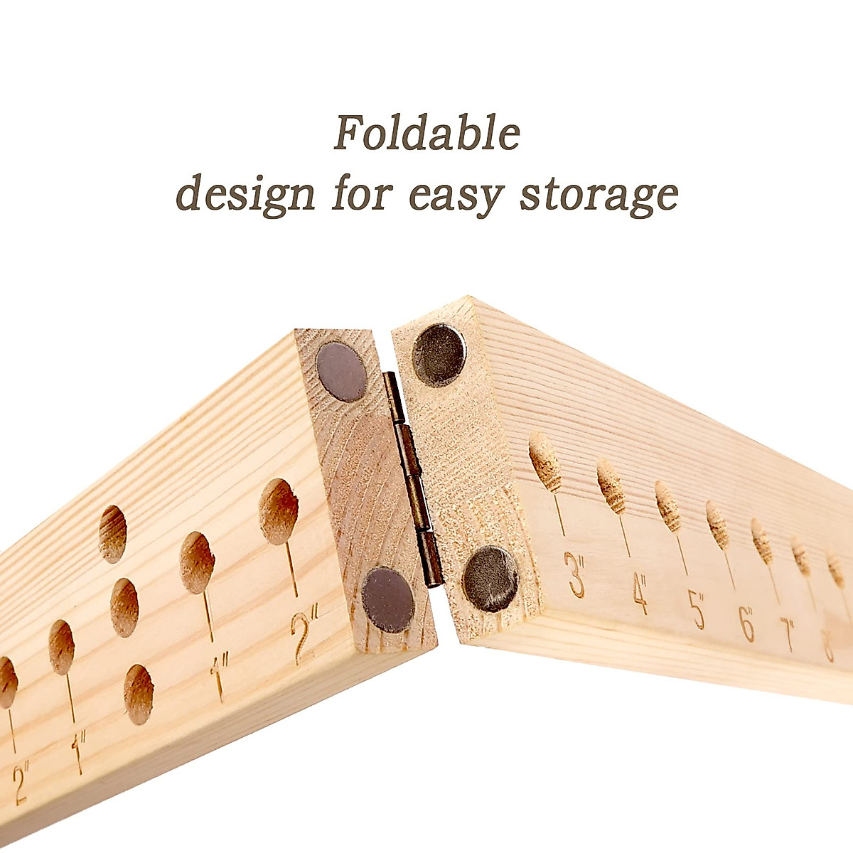 Ackitry X-Large Bow Maker for Ribbon for Wreaths, 20 Inch Wooden Bow Maker Tool for Christmas Halloween Bows, Hair Bows, Creating Gift Bow, Party Decoration, Corsage, Holiday Wreath, Various Crafts