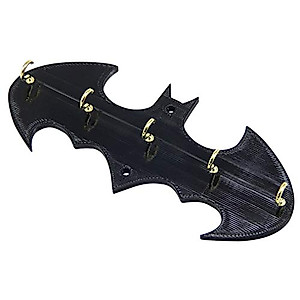Medallurgy Retro Batman Key Rack Holder Hanger Hook Dark Knight Entryway Organization Decor Wall Key Hooks Jewelry Organizer