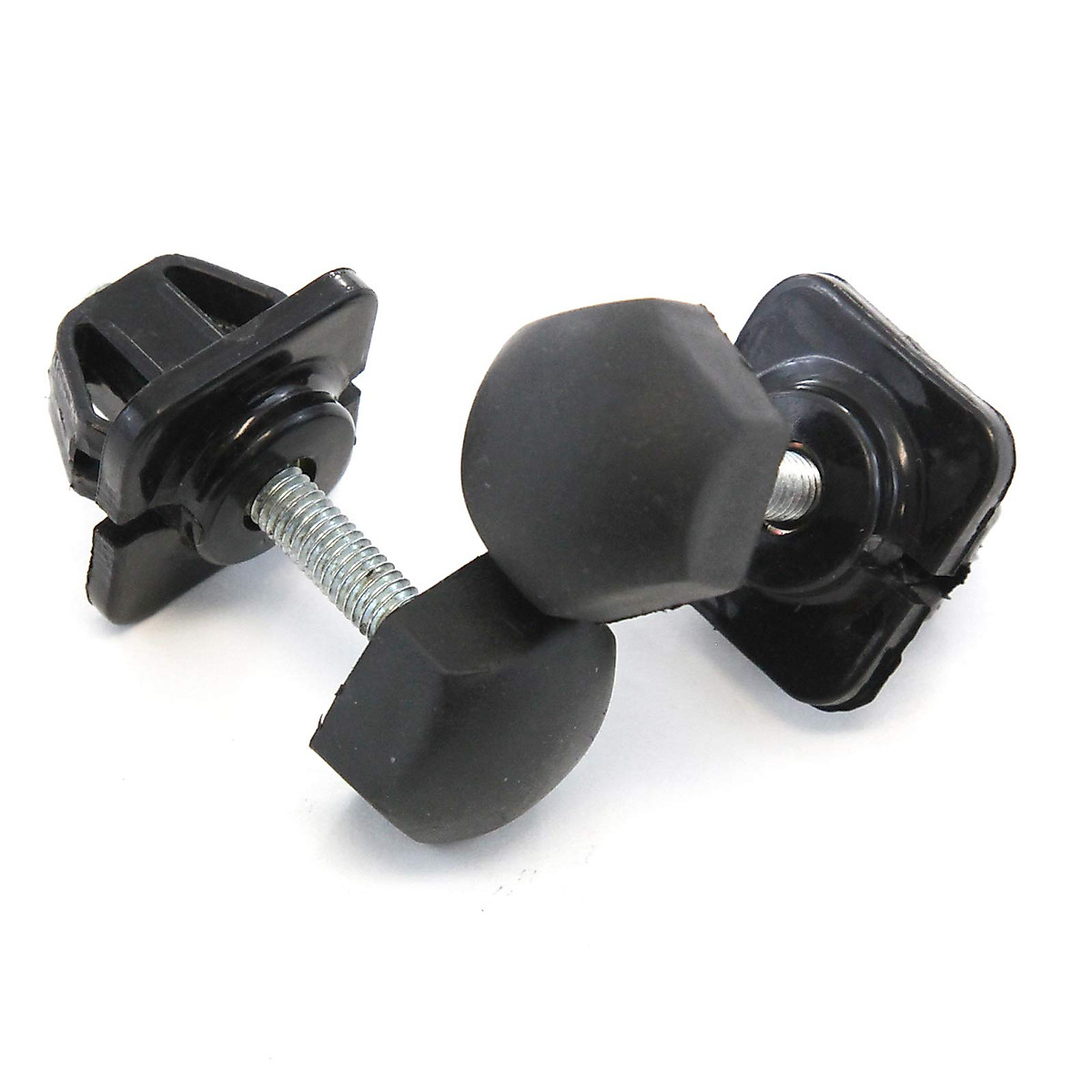 Red Hound Auto Set of 2 Hood Bumper Stop Cushion Support Compatible with Ford Ranger 1998-2011 Radiator Black Rubber Pair