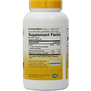 Nature's Way Buffered C-500 Mineral Ascorbate; 500 mg Vitamin C per Serving; 250 Capsules