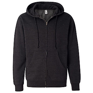 Independent Trading Co. Midweight Zip Hood Sweatshirt SS4500Z-ChrclHth-LG