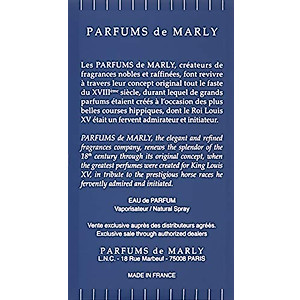 PARFUMS de MARLY - Percival - 2.5 Fl Oz - Eau De Parfum for Men - Top Notes Bergamot, Mandarin, Pink Pepper - Heart Notes Lavender, Geranium, Cardamom - Base Notes Balsam fir, Woody Spices - 75ml