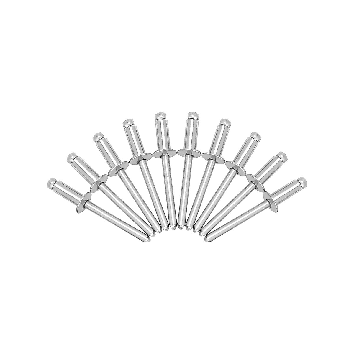 QWORK Stainless Steel Blind Rivets, 500 Pcs 3/16" x 1/2" Rivets