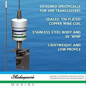 Shakespeare 5215 3' Stainless Steel Whip Antenna