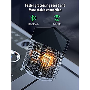 Wireless CarPlay Adapter for iPhone, YEHUA 5.8GHz Wireless CarPlay Dongle for Factory Wired CarPlay Cars