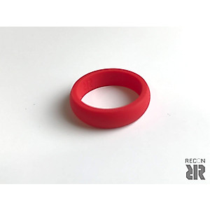 Women's Red Silicone Wedding Ring