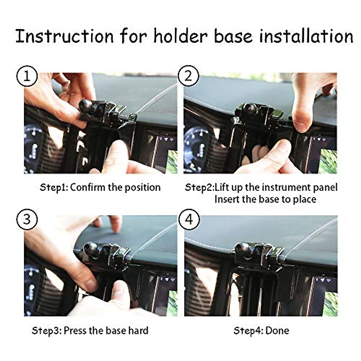 musttrue LUNQIN Car Phone Holder for 2018-2023 Volvo XC60 [Big Phones with Case Friendly] Auto Accessories Navigation Bracket Interior Decoration Mobile Cell Mirror Phone Mount