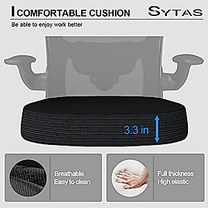 Sytas Ergonomic Mesh Office Chair, Home Office Desk Chairs Ergonomic, Computer Chair Adjustable Lumbar Support