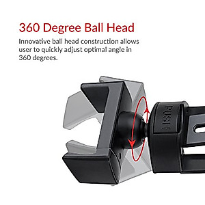 Koomus Pro CD Slot Car Mount Holder Cradle for All Smartphones - Black