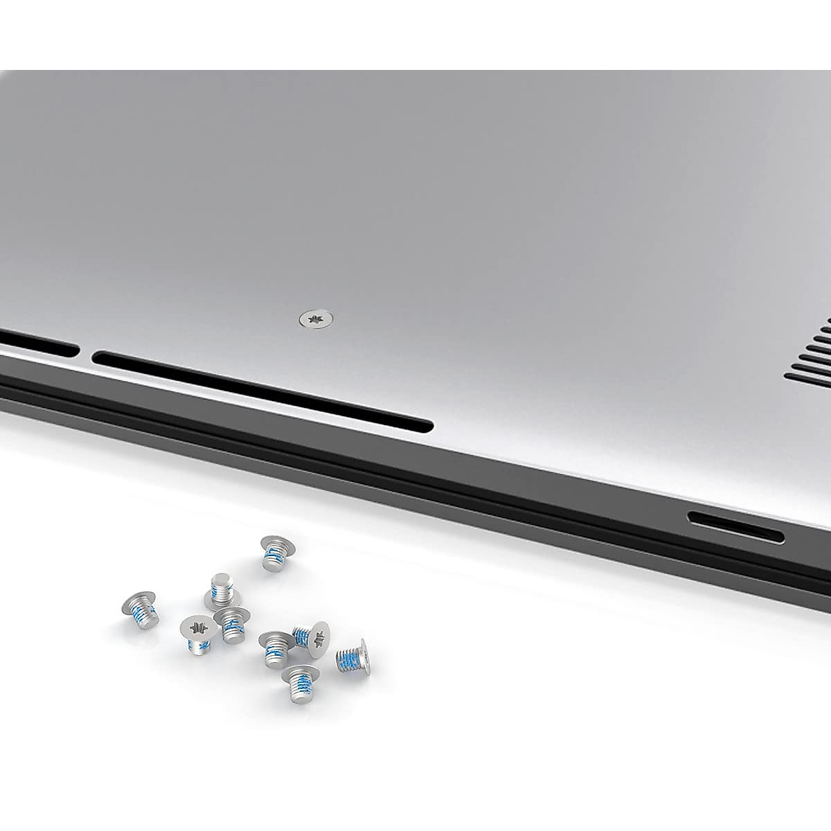 12 Pcs M2 x3mm Torx T5 Screws Replacement Case Base Cover Screw for Dell XPS 13 9343 9350 9360/ Dell XPS 15 9550 9560/ Dell Precision M5510 Series Laptop, Sliver