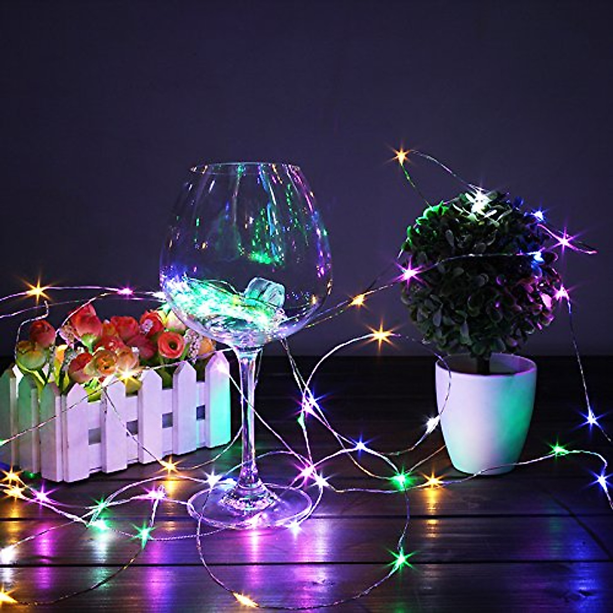 AICase Solar Outdoor String Lights, 72 ft 200 LED String Lights, Christmas Decorative Lights for Garden, Patio, Home, Dancing, Wedding (White)
