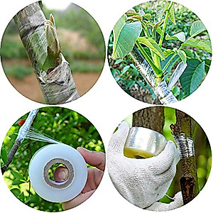 PGCOKO Folding Garden Grafting Pruning Knife with Grafting Tape for Grafting Budding Fruit Tree