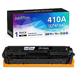 INK E-SALE Remanufactured Toner Replacement for HP 410A 410X CF410A Toner Cartridge Black Ink for HP Color Pro MFP M477fnw M477fdw M477fdn M452dn M452dw M452nw M377dw Printer, 1 Pack Black