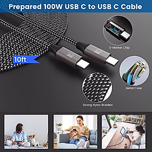 45W Super Fast Charger Type C, [2 Pack] 45 Watt USB-C Charger PD/PPS Wall Charging Block for Samsung Galaxy S25 Ultra/S25+/S25/S24/S23 Ultra/S23+/S22 Ultra/S22+/S20 Ultra, Tab S8(with 2X 10ft Cable)