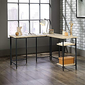 Sauder North Avenue L-Desk, L: 47.01" x W: 47.44" x H: 28.5", Charter Oak Finish