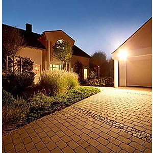 Missbee Super Bright 200W LED Flood Light, 22000lm Outdoor Landscape Flood Light, Security Light , 2800-3000K, Work for Garage, Garden, Lawn,Yard and Playground (Warm White)