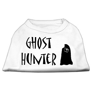 Ghost Hunter Screen Print Shirt White with Black Lettering XXXL (20)