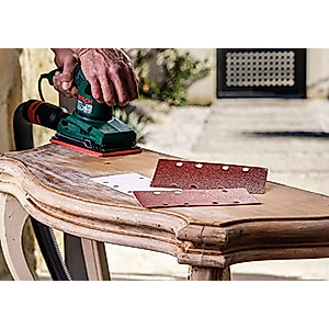 Bosch Home and Garden 2607017097 Sanding Sheet-Set for Orbital Sanders, Red, 93 x 230 mm