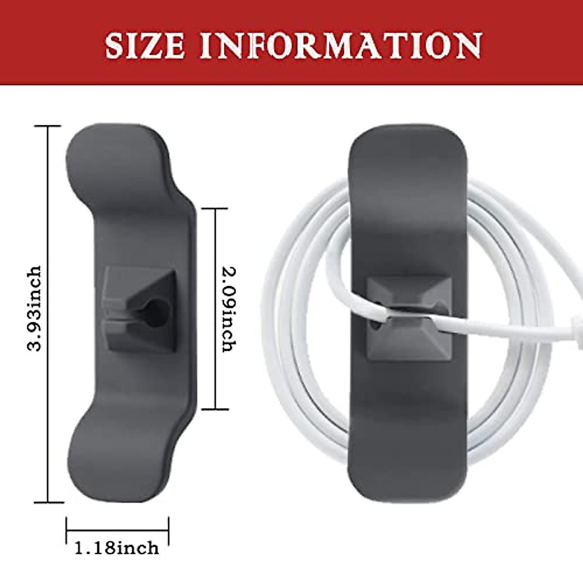 Cord Organizer for Appliances, 6Pcs Kitchen Appliance Cord Winder, The Cord Wrapper for Small Home Appliances(6Gray)