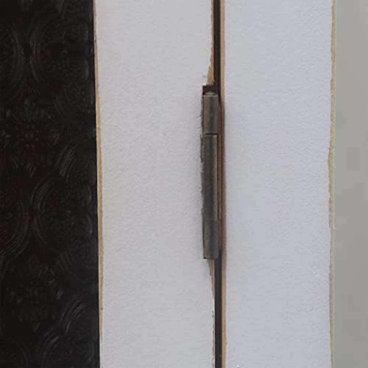 Parisloft Solid Wood Nightstand Bedroom Side Table End Table Living-Room,Farmhouse Cabinet Storage with 2 Shelves and 1 Glass Door, 26.2" H