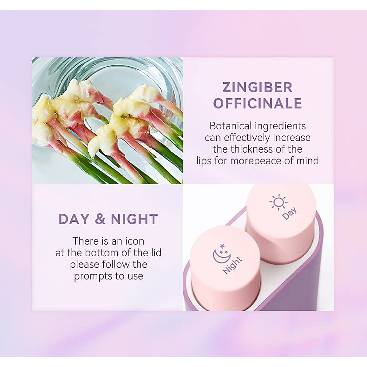 alkcam Lip Plumping, Natural Plumping And Lip Care Serum, Plumping Lip Enhancer, Lip Mask, Beautiful Plumping, Moisturizing And Reducing Fine Lines, Day And Night (A) (Upgraded style)