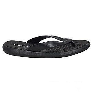 Mao Li Xie Men's Beach Flip Flops Comfort Supple Home Casual Thong Sandals Outdoor (11, Black, numeric_11)