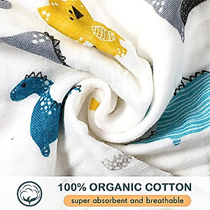 Kenning 30 Pieces Muslin Baby Washcloths for Newborn 10”x10” Soft Absorbent Muslin Burp Cloths Wash Clothes Baby Face Towels for Toddler Boy Girl Shower Gift Baby Registry