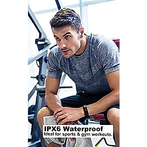 Wireless Earphones, Eranova Bluetooth Earbuds 4 Mics ENC Noise Canceling 30H Playtime IPX6 Waterproof Deep Bass Touch Control USB-C Fast Charge in-Ear Headphones for iPhone Android Sports Black