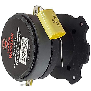 2X Gravity WZ40TW 2400 Watts Maximum Power Handling Warzone Series Heavy Duty Titanium Super Tweeter Loud Speaker 4-Ohms Aluminum Frame -2nd Gen