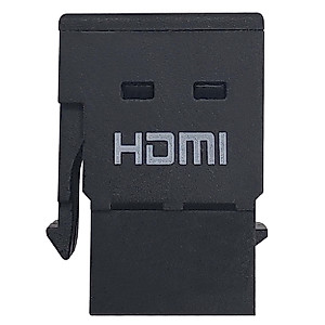 Tripp Lite HDMI Keystone Panel Mount Coupler (F/F), 8k Video @ 60Hz (4:4:4), HDCP 2.2, Black, (P164-000-KPBK8K)