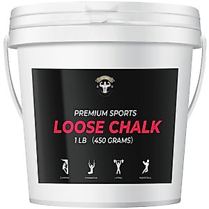 TITGGI 1 lb Gym Chalk Bucket - Includes Chalk Powder and A Chalk Ball - Multi-Purpose Hand Chalk for Rock Climbing Chalk, Gym Chalk, Weight Lifting Chalk and More