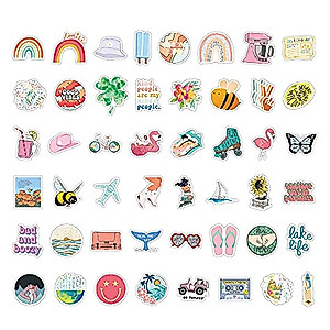 Stickers for Water Bottles,100PCS VSCO Vinyl Waterproof Stickers Cute Aesthetic Stickers, Laptop Water Bottles Skateboard Phone Stickers for Teens Girls Kids