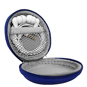 DEVICEMATE in-Ear Headphones, Wired Earbuds, Ergonomic Earphones. Stereo, Noise Isolating, Comfort Fit, Durable Quality, Compatible with Apple & Android Devices. No Mic. Blue Earbud Case