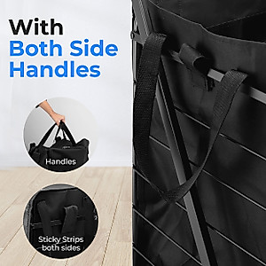 SereneLife 15” Shopping Cart Cover–Multipurpose Cart Liner, Water Resistant, Portable Shopping Bag, Pocket and Side Handles, Compatible with SLSPCART19 Cart Model, All-Black Finishing