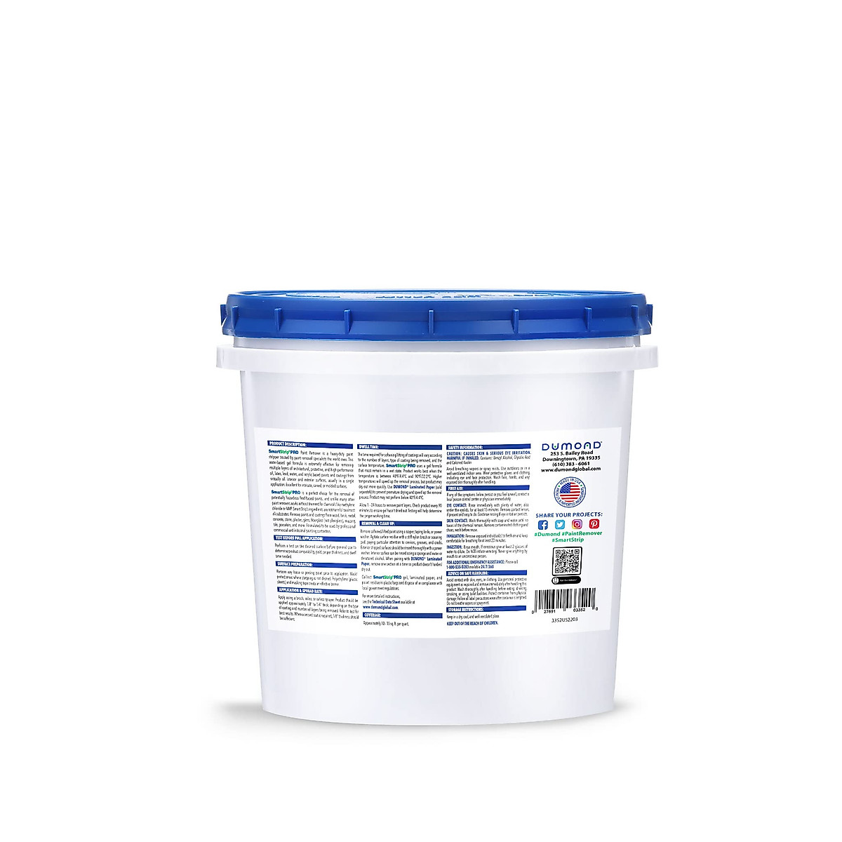 Smart Strip PRO Paint Remover - Professional Strength Formula - Strips Up to 20 Layers of Oil, Latex, Acrylic, & Water-Based Paints, Varnishes, & Stains Usually in One Application - 2 Quarts