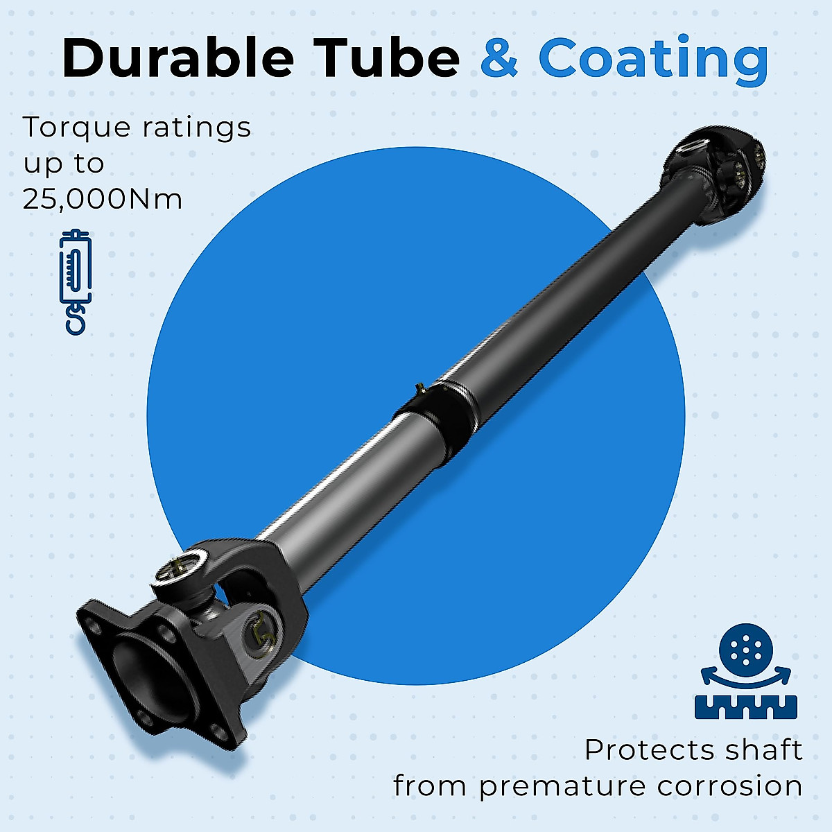 Bode-man Front Driveshaft Propshaft N92929 Replacement for 2000-2004 Nissan Pathfinder 4WD