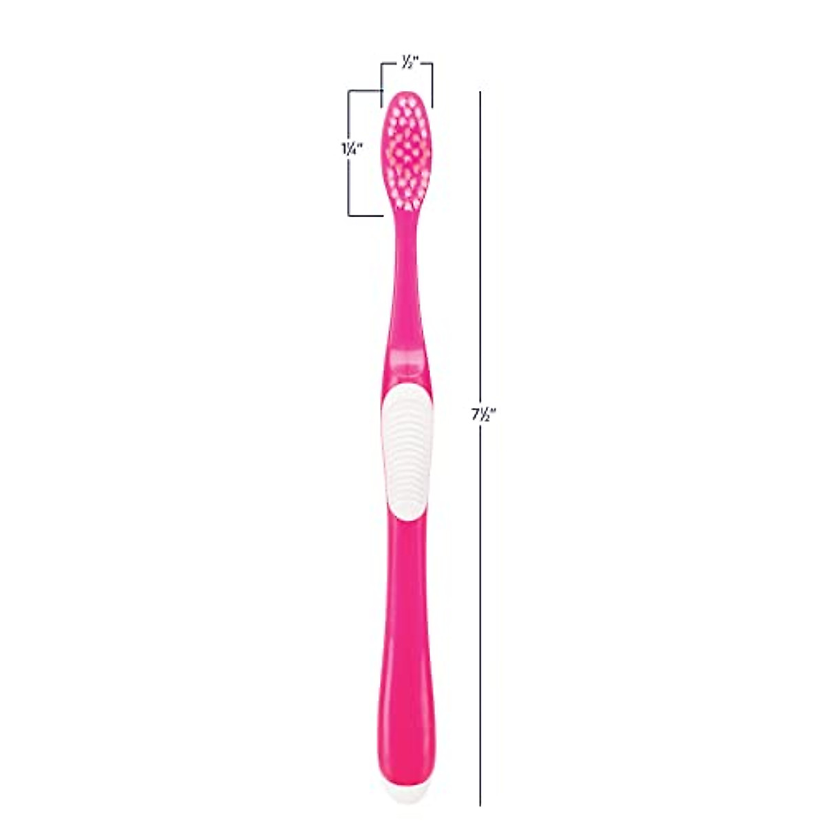 SmileGoods A392 Toothbrush, 39 Tuft, Soft Bristle, Individually Packaged Toothbrushes, Assorted Colors, Bulk Pack of 72