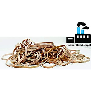 Rubber Bands, Rubber Band Depot, Size #32, Approximately 185 Rubber Bands Per Bag, Rubber Band Measurements: 3" x 1/8'' - 1/4 Pound Bag