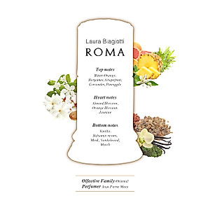 Laura Biagiotti Roma for Women - Sweet and Elegant Scent - Opens with Pink Grapefruit and Black Currant - Unleashes Delicate and Timeless Sensuality - Perfect for Date Night - 3.3 oz EDT Spray