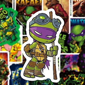 50Pcs Teenage Cartoon Turtle Anime Ninja Stickers for Water Bottles, Kids Teens Girls Adults Gifts,Vinyl Waterproof Stickers for Laptop,Phone,Notebook,Skateboard Decal Sticker Pegatinas Juguete