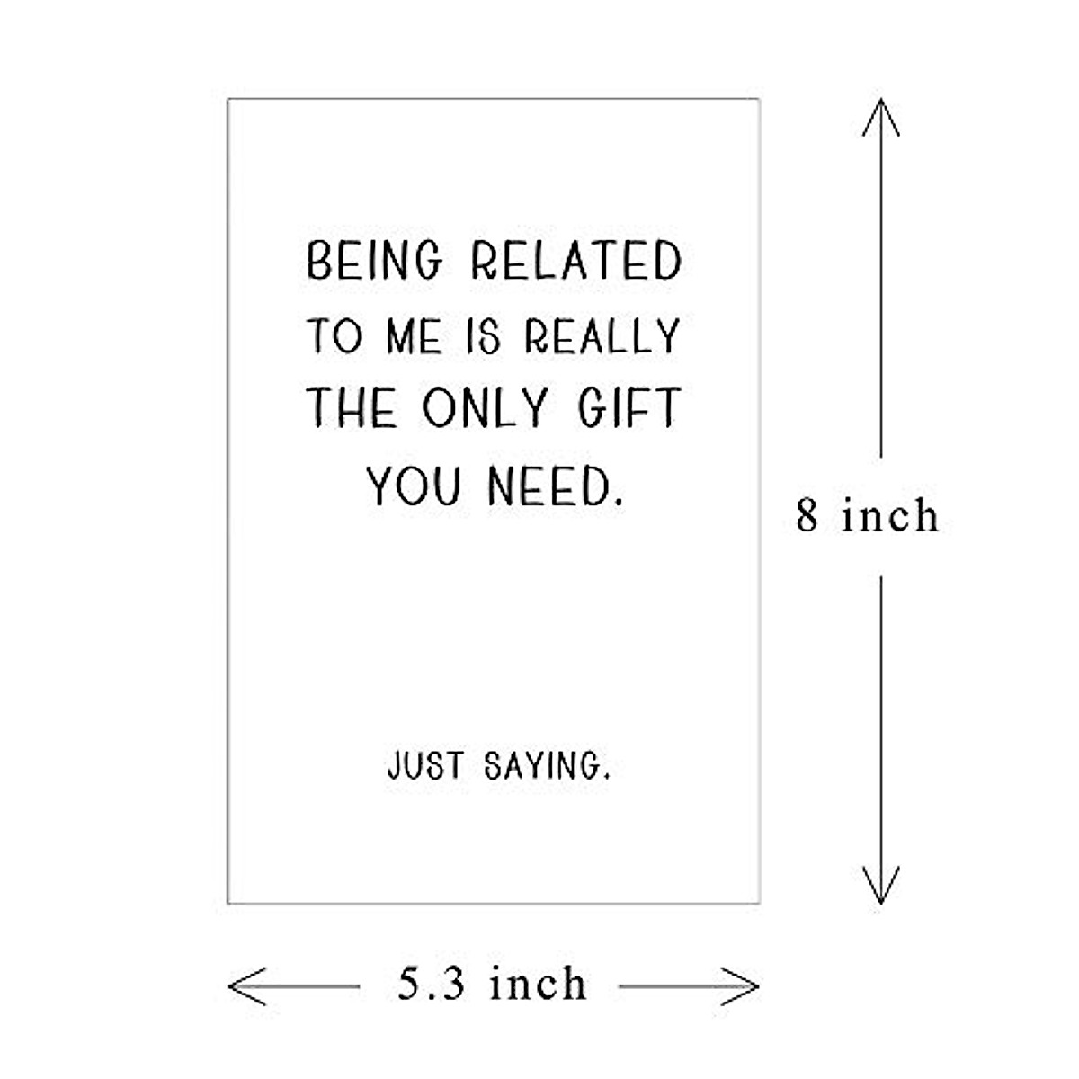 Maplelon Funny Birthday Card for Brother, Joke Bday Card for Sister, Hilarious Happy Birthday Card for Cousin