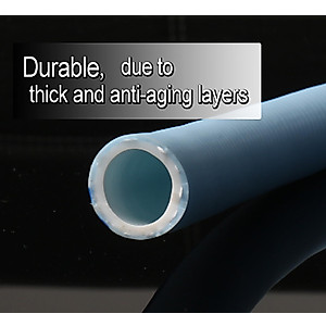 Atlantic Heavy Duty Garden Hose 5/8 Inch x 1 ft Blue, Short Connection Leader Hose (1 Foot)