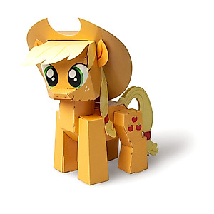 Cubles My Little Pony Series 1 3-Pack Twilight Sparkle, Applejack, Fluttershy - 3D Paperboard Constructable Set - Build-Your-Own, Ages 6 and Up – Over 5 Inches Tall - 100% Recyclable