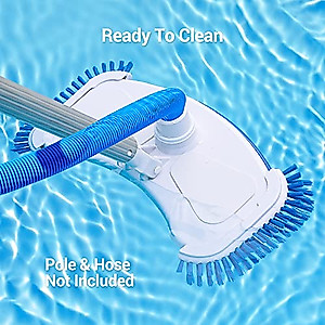 Aiper 4 in 1 Swimming Pool Cleaning Kit, Pool Brush, Pool Vacuum Head, Skimmer Leaf Net, Pool Dispenser, Perfect for Above-Ground/In-ground Pools, Fountains, Walls, Tiles & Floors (Pole NOT Included)