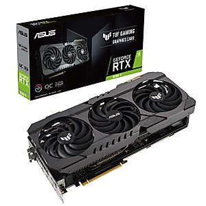 ASUS TUF Gaming NVIDIA GeForce RTX 3090 Ti OC Edition Graphics Card (PCIe 4.0, 24GB GDDR6X, HDMI 2.1, DisplayPort 1.4a, Dual ball Fan Bearings, Military-grade Certification, GPU Tweak)