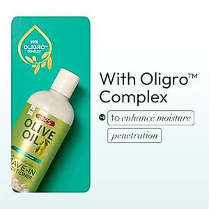 ORS Olive Oil Max Moisture Leave-In Conditioner with Rice Water and Electrolytes for Supercharged Hair Hydration 16.0 Ounce (1)