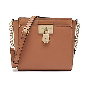 Calvin Klein Camille Organizational Daytona Crossbody, Caramel