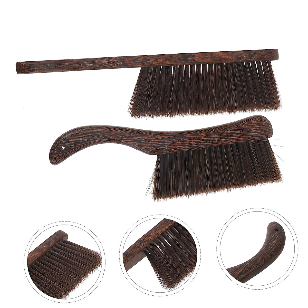 SOESFOUFU 2pcs Bathroom Cleaning Tools Bed Brush Bench Brush Couch Cleaning Brown