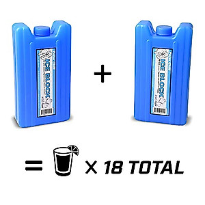 GoPong Hidden Alcohol Flasks, 2 Secret Booze Bottle Liquor Containers for Cruises, Concerts, Dorms and Games | Choose Between Sunscreen and Ice Packs