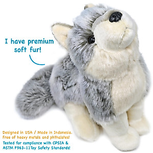 TigerHart Wolcott The Wolf - 11 Inch Stuffed Animal Plush